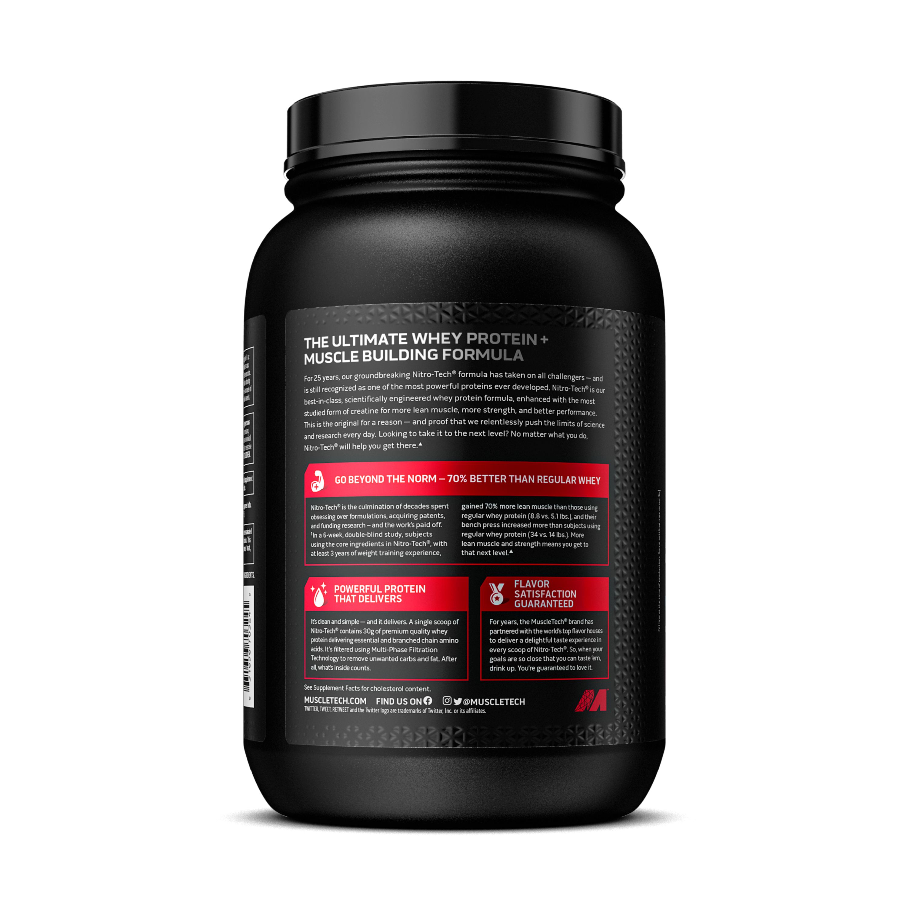 Nitro Tech Whey Protein 2 Lb Muscletech | EnergyZone