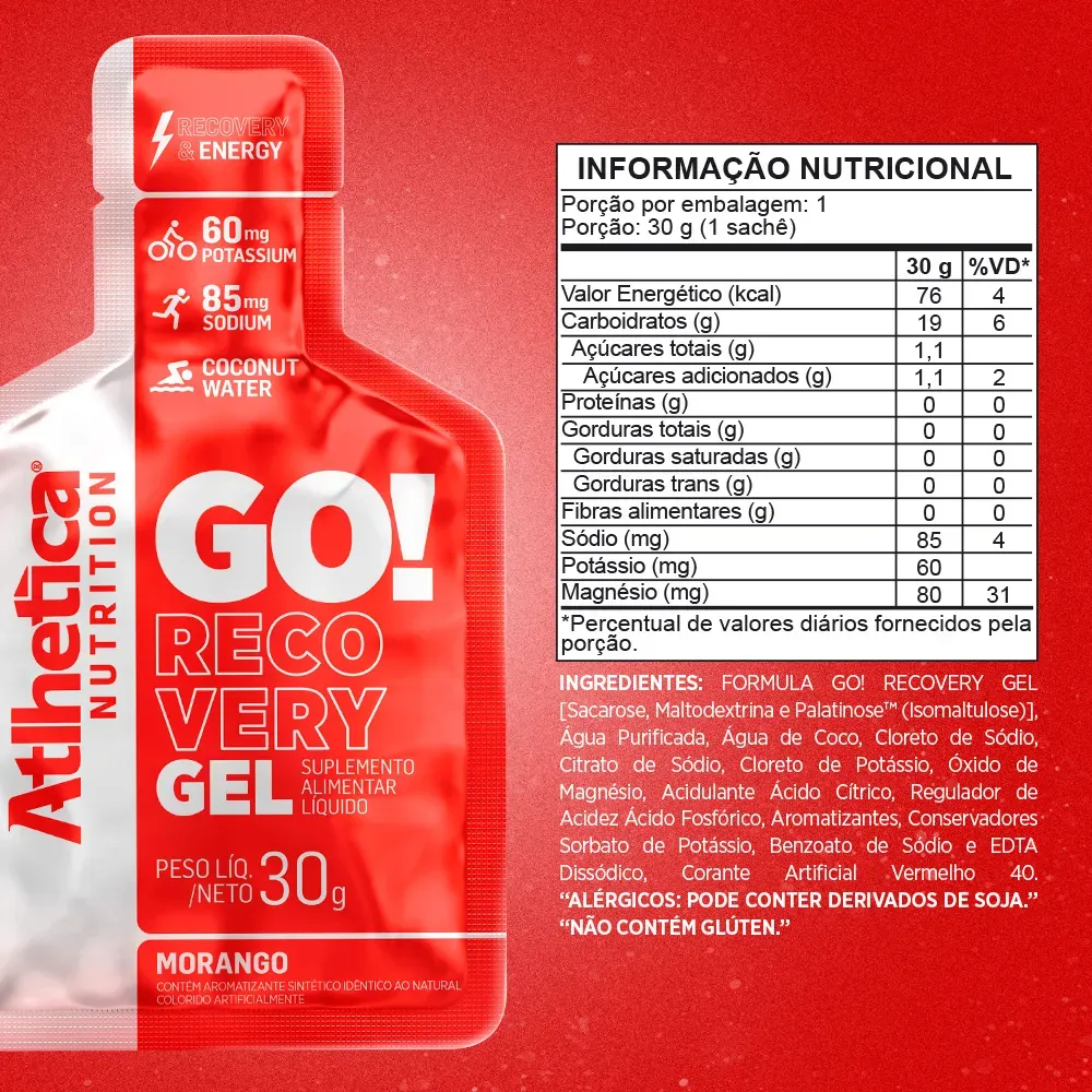 Gel Recovery 30Grs Atlhetica Nutrition | EnergyZone